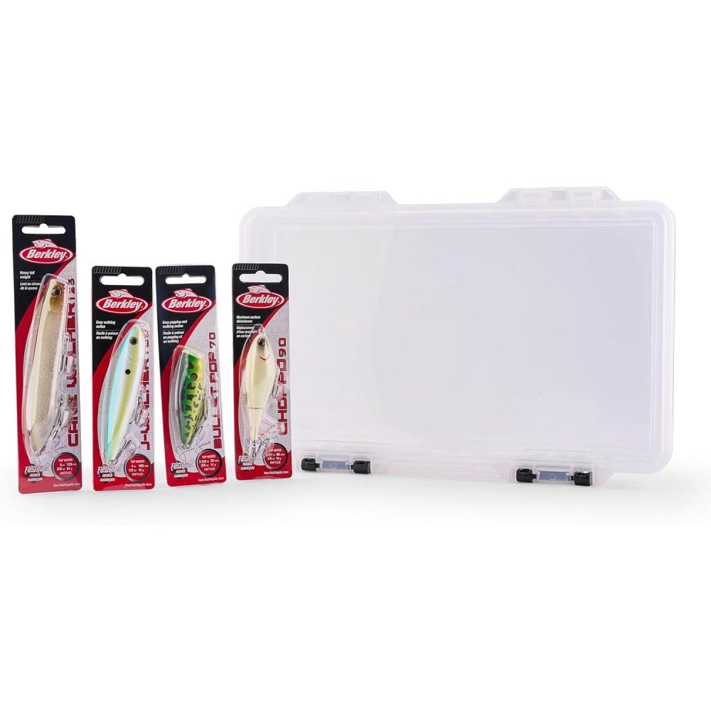 Berkley Choppo Topwater Fishing Lure, Black Chrome, 1/2 oz, 75mm ...